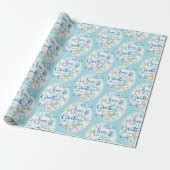 Coastal Beach Christmas SEAS GREETINGS Wrapping Paper Zazzle