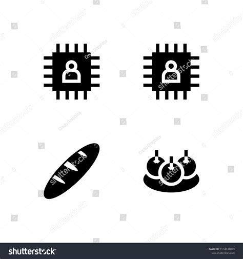 Crunchy Icon 4 Crunchy Set With Bitterballen Royalty Free Stock