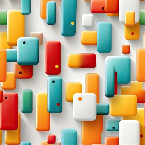 Premium Ai Image Colorful Array Of Squares And Rectangles With Hidden Details Tiled