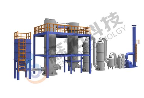 尾气处理系统 湖南森拓热能科技有限公司 锂电回收 热工窑炉 环保设备专业厂家