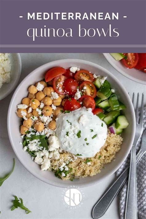 Mediterranean Quinoa Bowl Stephanie Kay Nutrition