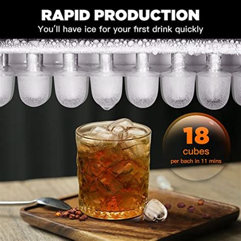 Sycees 2 In 1 Countertop Ice Maker And Shaver Machine 18 Cubes In 11