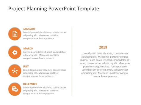 Orange And Gray Monthly Milestone Timeline Infographic Presentation Template