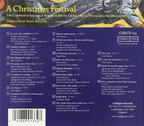 John Rutter A Christmas Festival Cd Jpc De