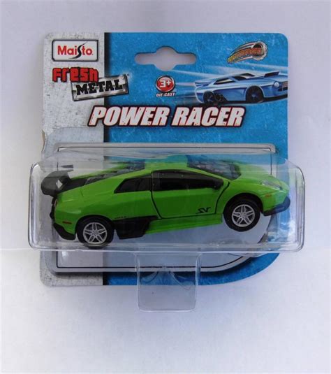 Maisto Fresh Metal Power Racer Diecast Model Cars Pull Backmotorized