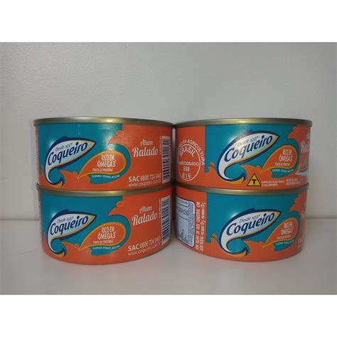 Atum Ralado Coqueiro 170g Kit Com Quatro Unidades Shopee Brasil