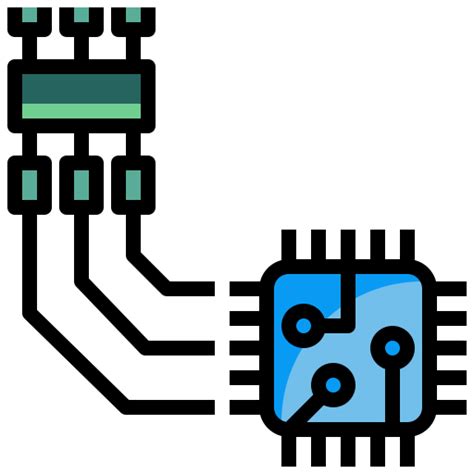 Icono De Placa De Circuito Generic Outline Color