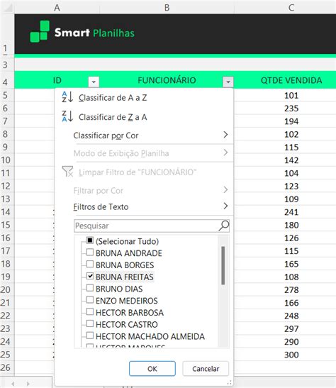 Como Filtrar No Excel Smart Planilhas