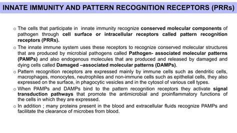 Soluble Pattern Recognition Receptorspptx Chemistry Science