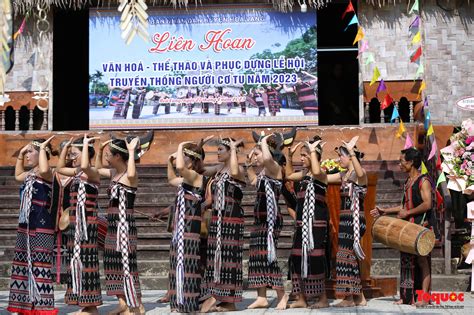 Ảnh Liên hoan văn hóa thể thao và phục dựng lễ hội truyền thống của người Cơ Tu