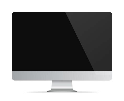 Modern Desktop Computer Monitor With Black Screen Illustration 54813460