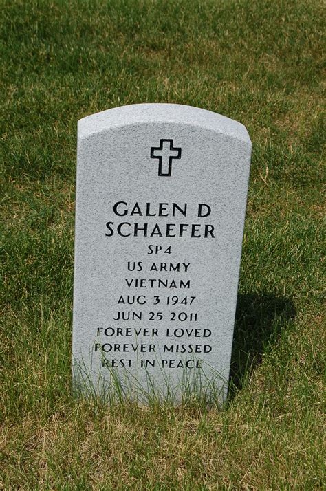 Galen Dwight Schaefer 1947 2011 Find A Grave Memorial