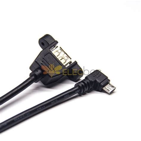 20pcs Micro Usb Right Angle Male To Usb A Straight Female Otg