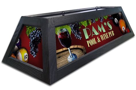 42 Hardwood Custom Pool Table Light Completely Custom Billiard And Game Table Light Etsy