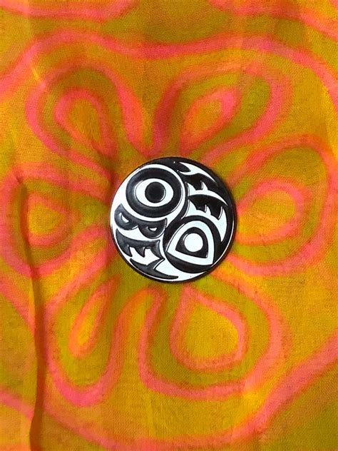 Glow In The Dark Yin Yang Enamel Pin Etsy