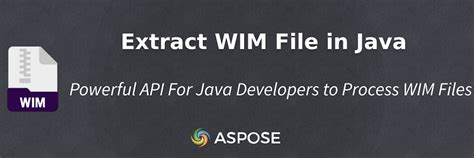 Extract Wim File In Java