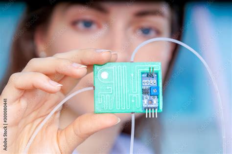 Girl Holding Polymers Bio MEMS Biomedical Microelectromechanical Systems LOC Lab On A Chip