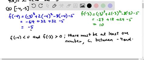 Solveda For Each Of The Following Functions Use Synthetic Division And