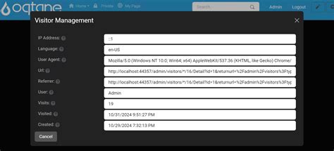 Visitor Management Oqtane Docs Apis And More For The Modular Blazor