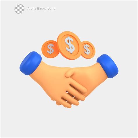 Trato De Negocios De Negocios 3d Archivo Psd Premium