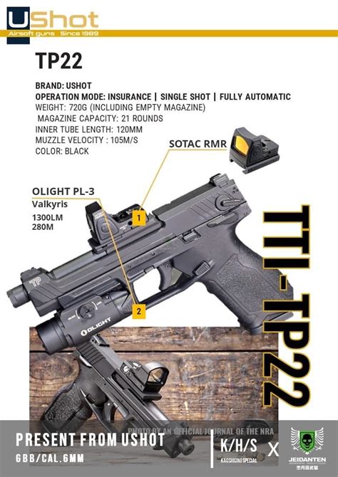 Tti Airsoft Tp Taurustx Tx Gbb Ushot Tp Airsoft