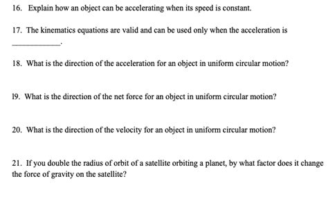 Solved Explain How An Object Can Be Accelerating When Chegg