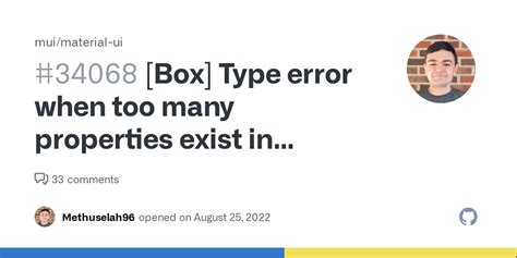 Box Type Error When Too Many Properties Exist In Jsxintrinsicelements · Issue 34068 · Mui