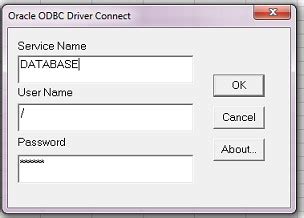 Oracle Force Excel To Exclude UID In Connection String On ODBC Data Connection Stack Overflow