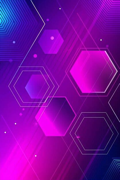 Gradient Abstract Hexagon Shapes Background Premium Ai Generated Image