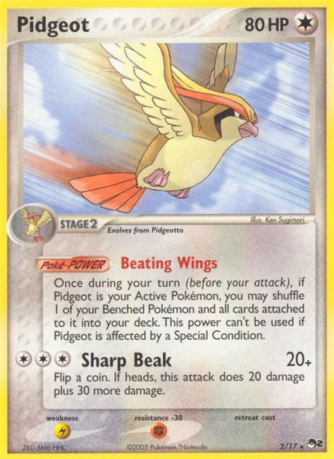 Pidgeot POP Series Pokemon Card Pikawiz