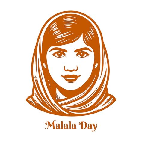 Premium Vector Happy Malala Day Greetings Design