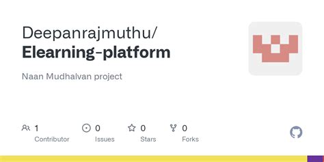 GitHub Deepanrajmuthu Elearning Platform Naan Mudhalvan Project