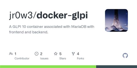 docker glpi docker compose yml at main · jr0w3 docker glpi · github