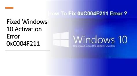 Activation Error 0xc004f211 Pptx Computing Technology And Computing