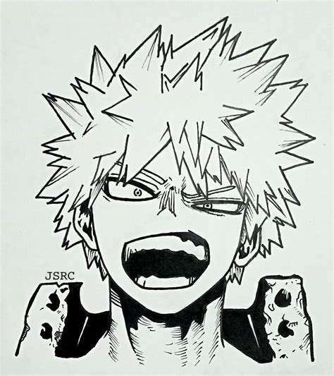 Bakugo Drawing Art Manga Anime Character Drawing Anime Sketch Anime Drawings