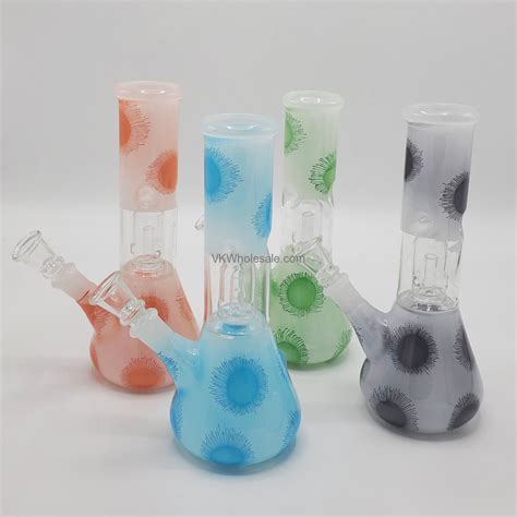 8 Glow In The Dark Glass Beaker Bong Wholesale Glass Beaker Water