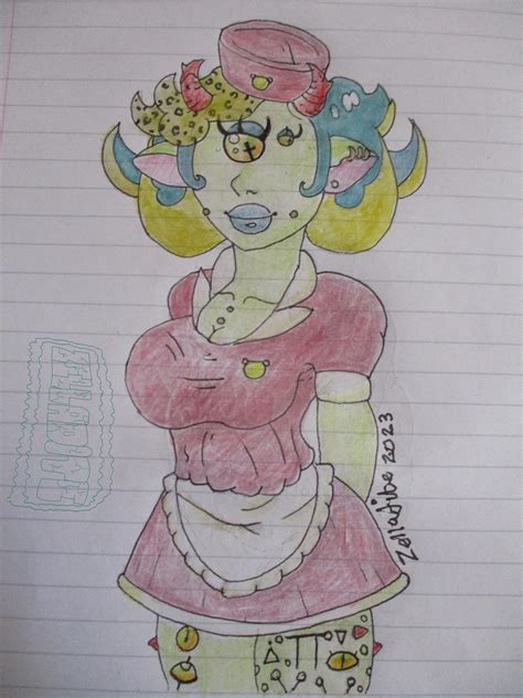 Monster Waitress By Zelladite On Deviantart