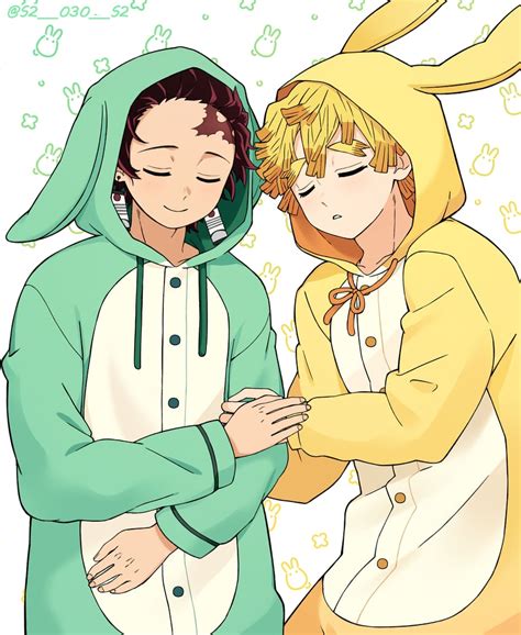 Kamado Tanjirou And Agatsuma Zenitsu Kimetsu No Yaiba Drawn By Shimya Danbooru