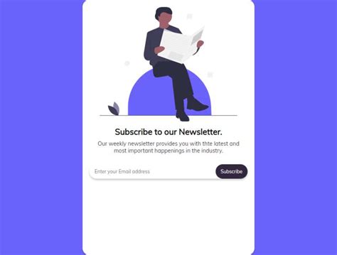 订阅界面设计，htmlcss网页制作成品代码下载 17素材网