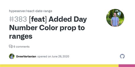 Feat Added Day Number Color Prop To Ranges Issue Hypeserver