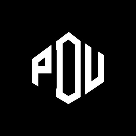 PDU Letter Logo Design With Polygon Shape PDU Polygon And Cube Shape Logo Design PDU Hexagon