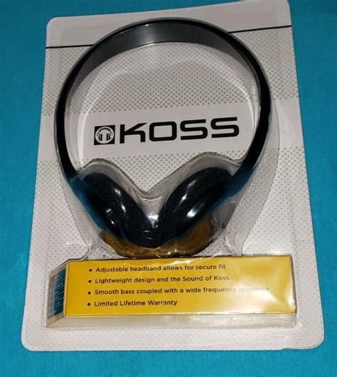 2 Koss Kph7 Lightweight Portable Headphone Black New Sealed Free