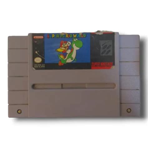 Super Nintendo Super Mario World Snes Authentic Cartridge Only Eur 27