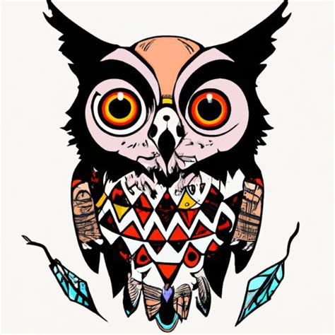 Native American Owl Symbol