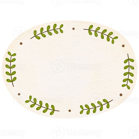 Oval Shape Memo Pad With Leaf 27389341 Png