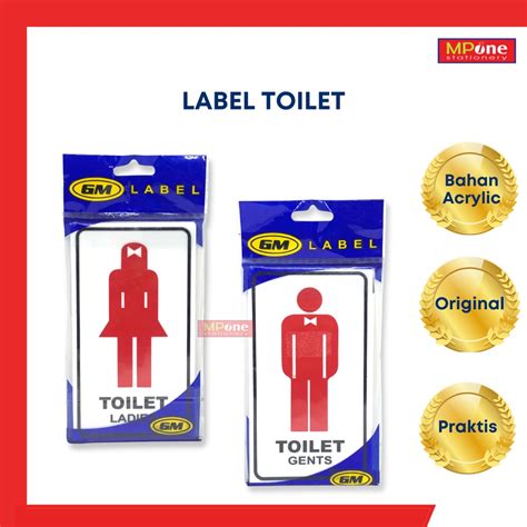 Jual Sign Acrylic Toilet Sign Akrilik Toilet Sign Board Toilet Shopee Indonesia