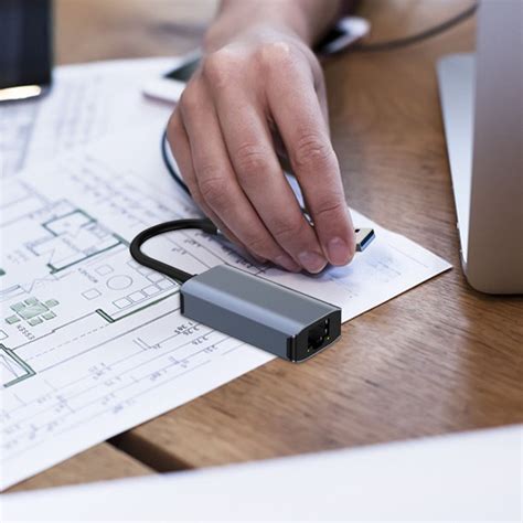 Adaptor USB Type C La Retea Gigabit Ethernet RJ45 IntellHub Placa