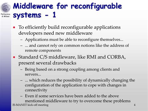 Ppt Distributed Software Engineering Middleware For Reconfigurable
