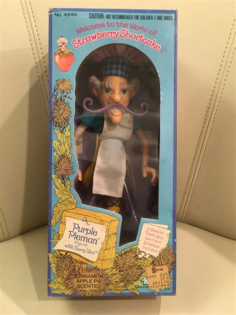 Strawberry Shortcake Purple Pieman Figure With Berry Bird New In Box Etsy