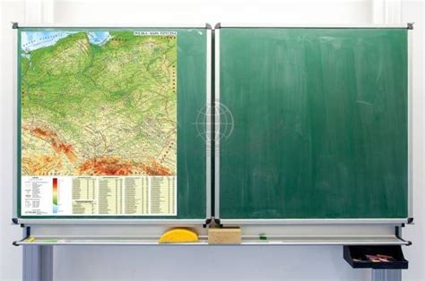 Polska Mapa Fizyczna NakŁadka Magnetyczna Na Tablice